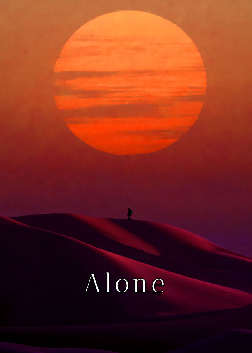 'no man s sky mars alone ' Poster, picture, metal print, paint by ...