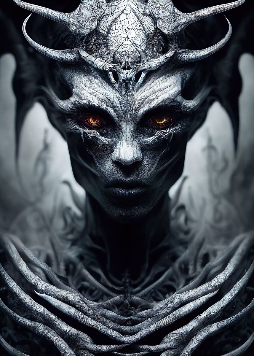 'Demonic Horror' Poster, picture, metal print, paint by GLITCHED ART ...