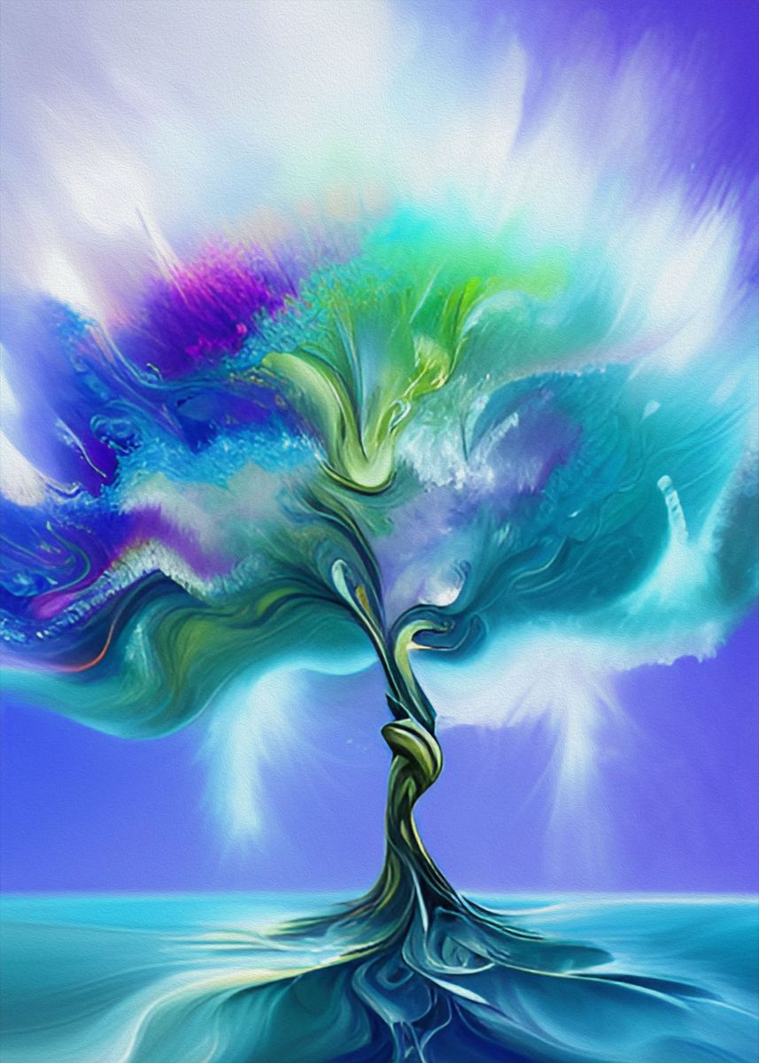 'The Tree of Peace' Poster, picture, metal print, paint by MONLart ...