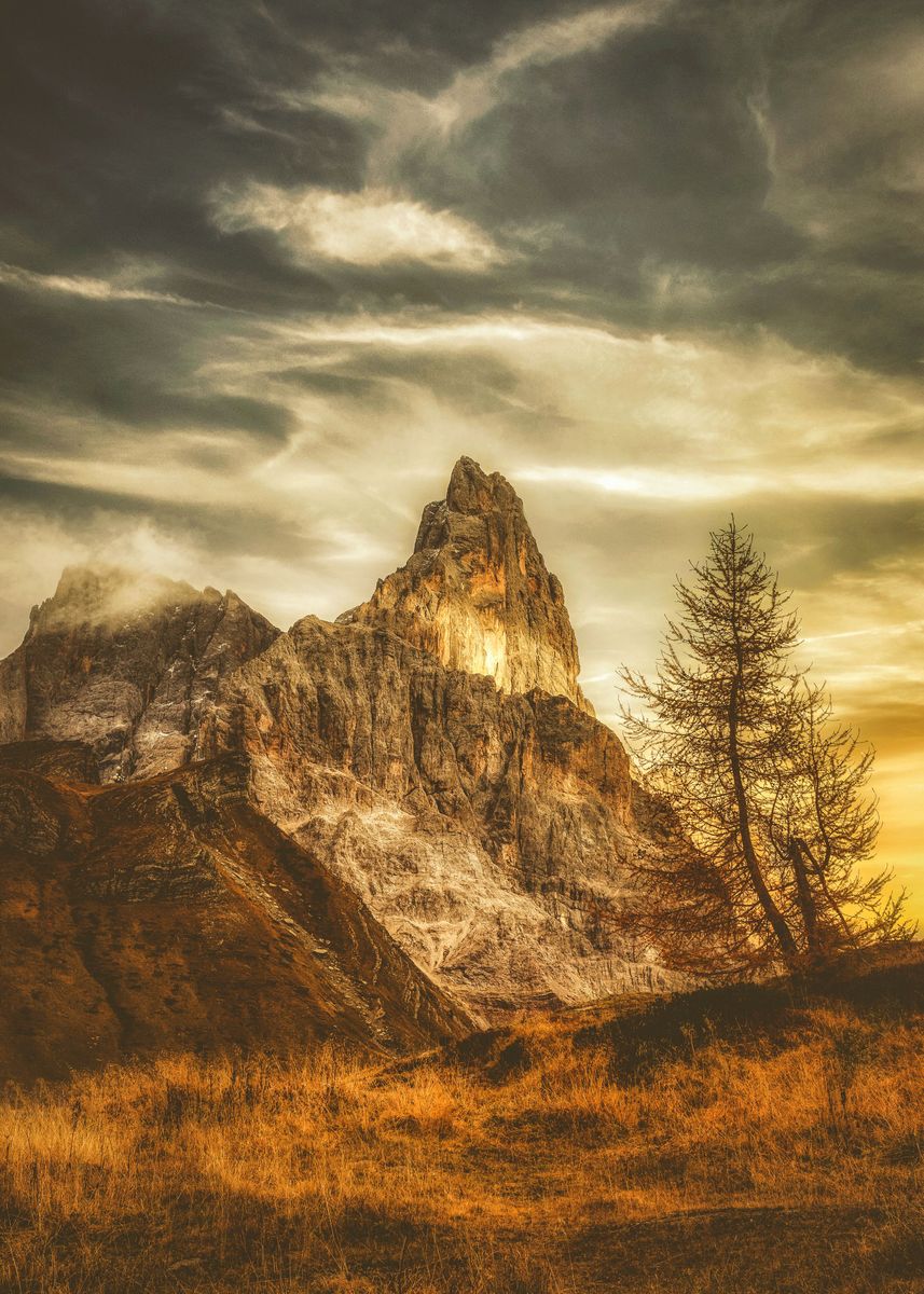 'STEEP CLIFF' Poster, picture, metal print, paint by LuckStory | Displate