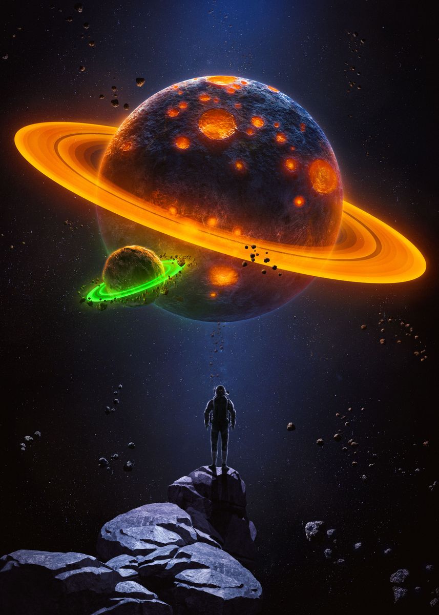 'Unknown Planet' Poster, picture, metal print, paint by Mando ...