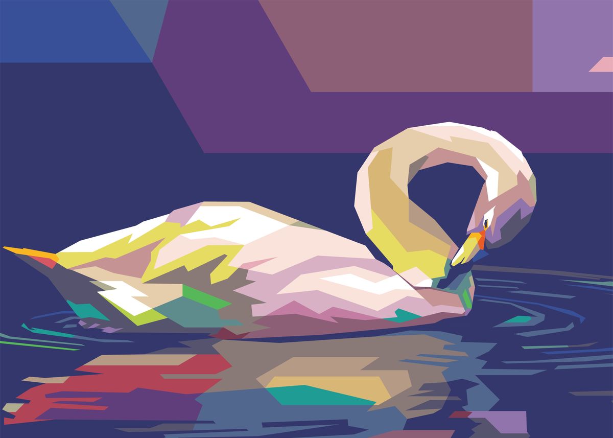 'Goose Popart ' Poster by Rizky Dwi | Displate