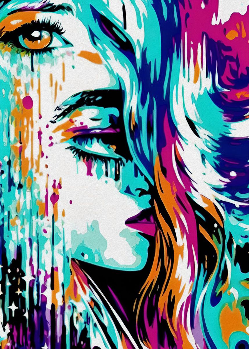 'Overwhelming Emotions' Poster, picture, metal print, paint by MONLart ...