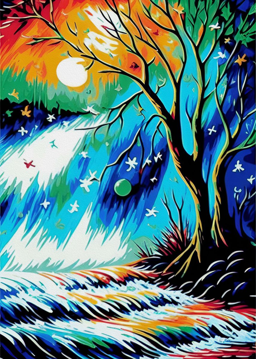 'Dramatic Colorful Scenery' Poster by MONLart | Displate