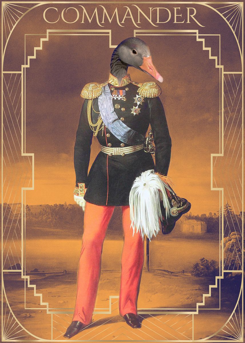 'Royal Goose' Poster, picture, metal print, paint by Cool Worker | Displate