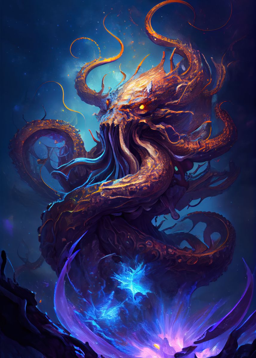 'Mind the Kraken 3' Poster, picture, metal print, paint by Benjamin ...
