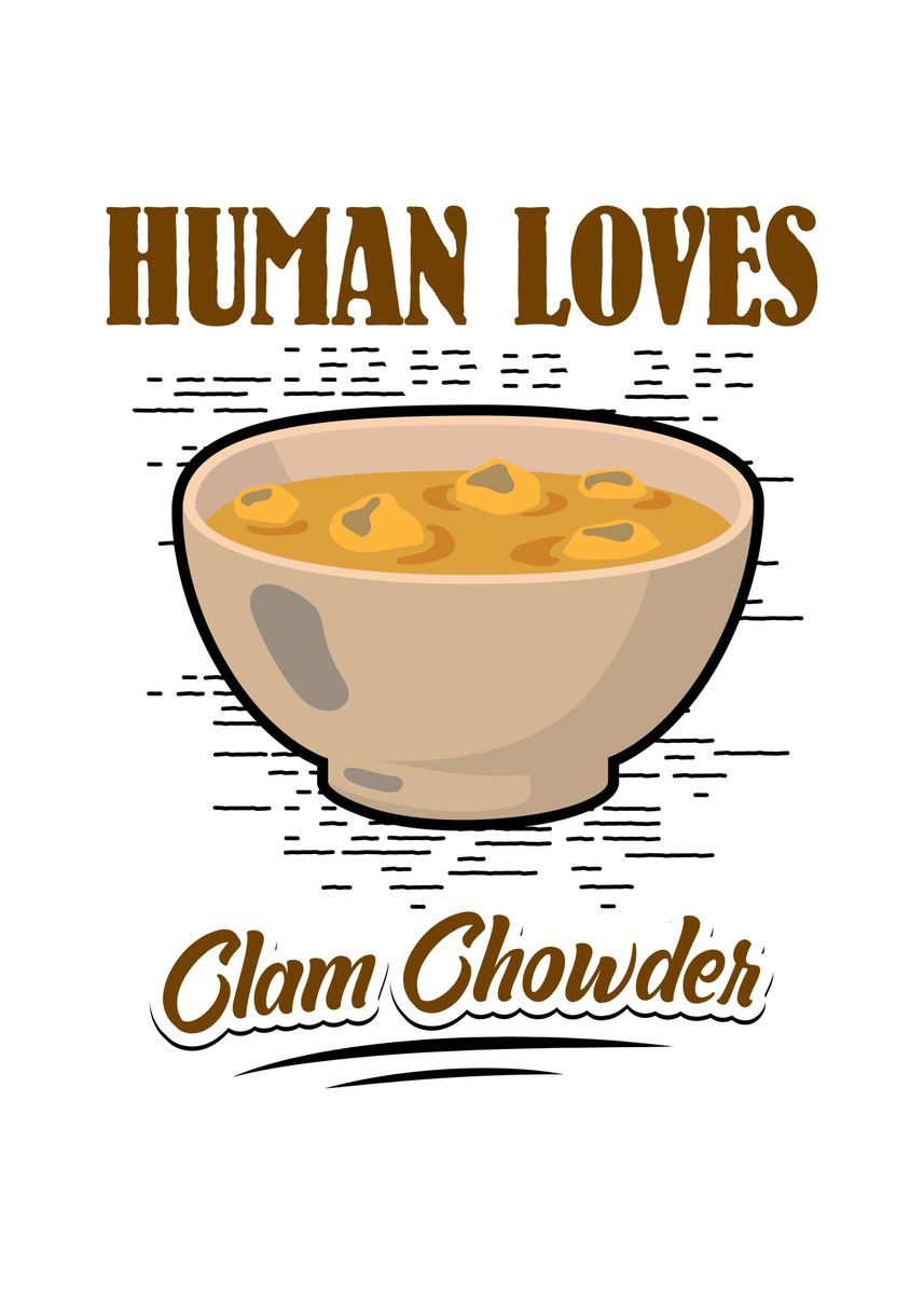 'Clam Chowder' Poster by Sebastian Wünsche | Displate