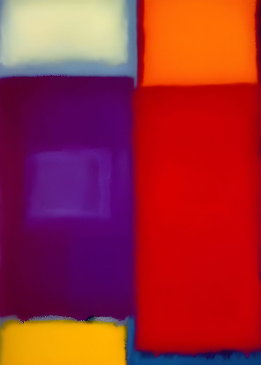 'Abstract Colorfields Poste' Poster by BluePinkPanther | Displate