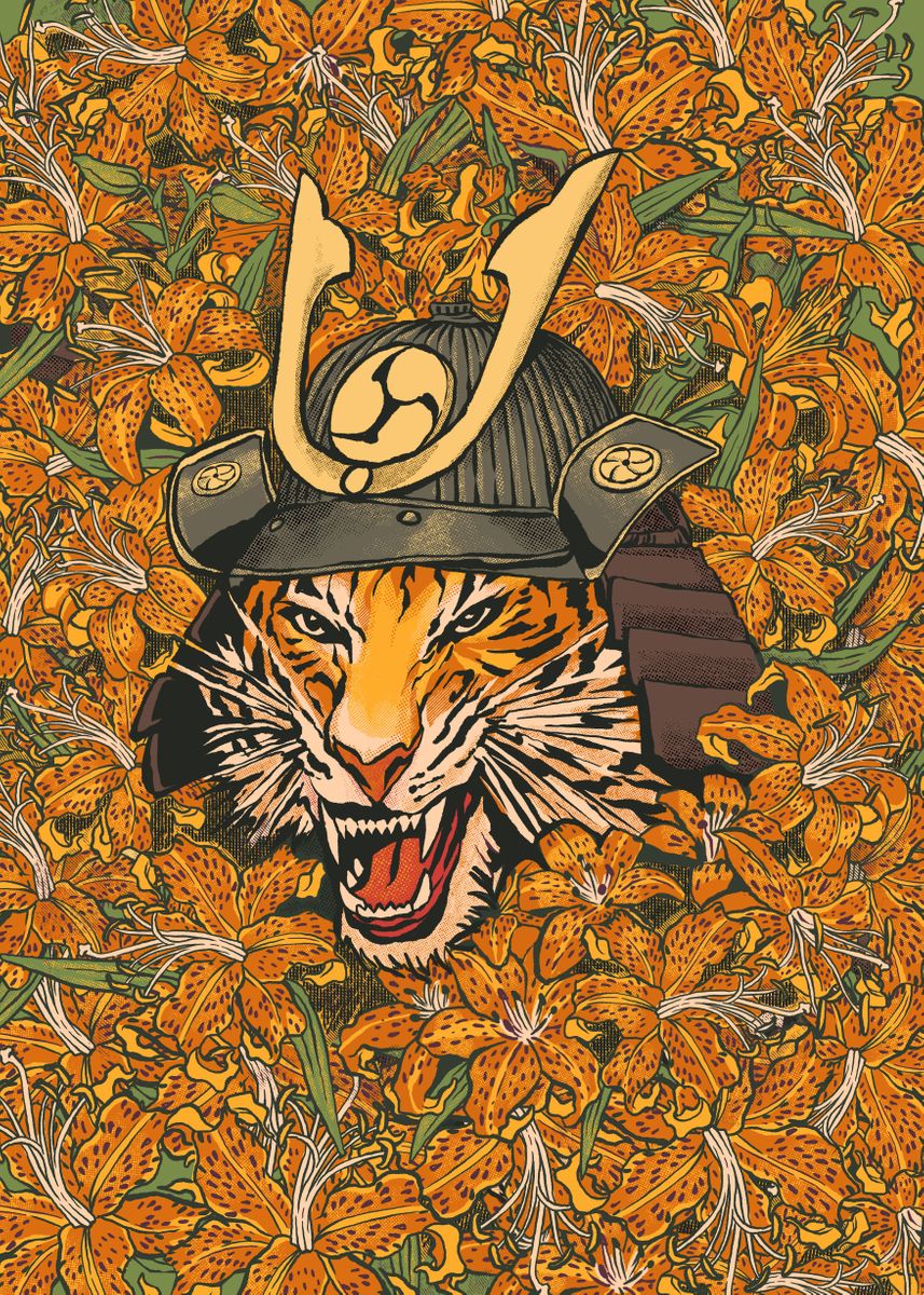 'Tiger Lily' Poster, picture, metal print, paint by Nasiruddin Akmal ...