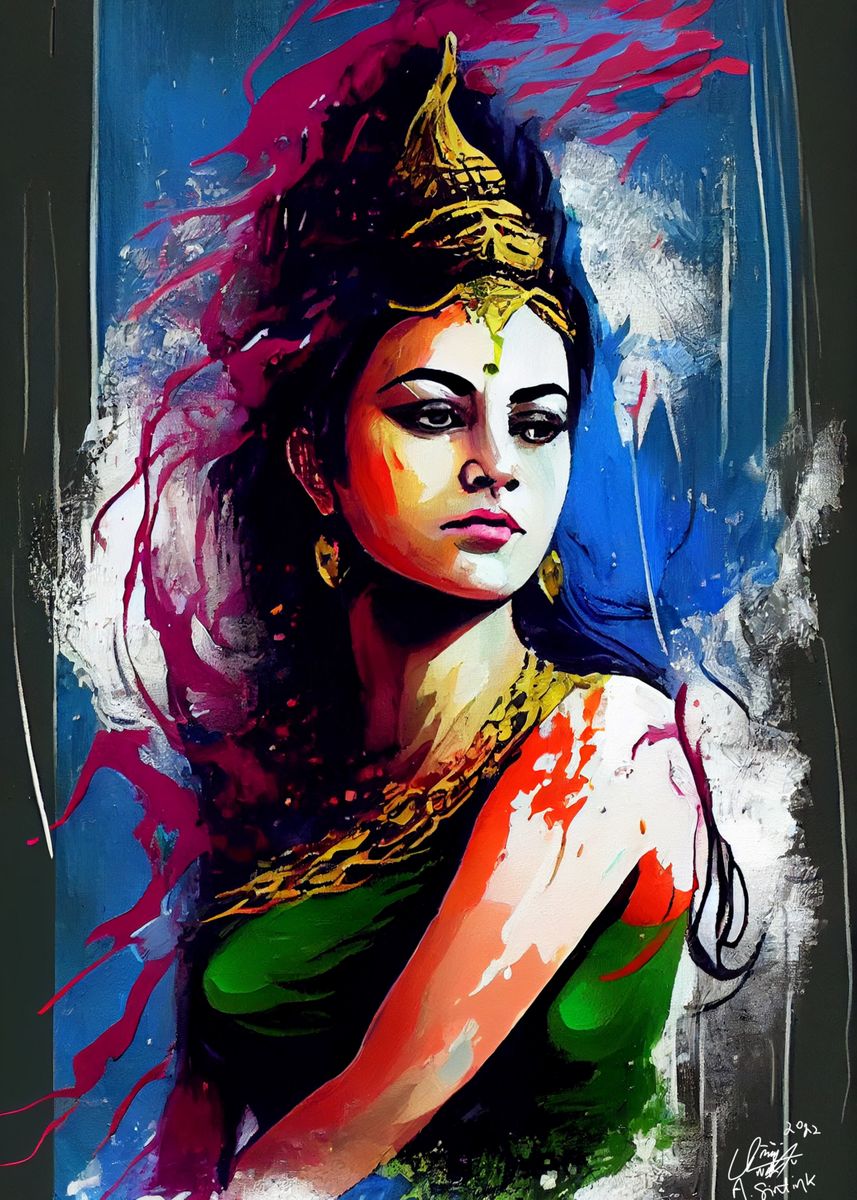 'Beautiful Princess' Poster, picture, metal print, paint by Wahyu ...