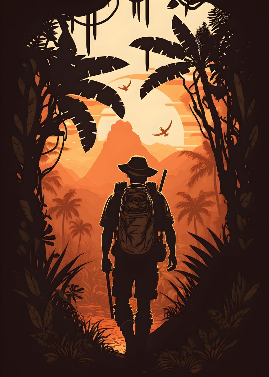 'Final Quest : The Lost Gem' Poster, picture, metal print, paint by Maël Sterlin | Displate