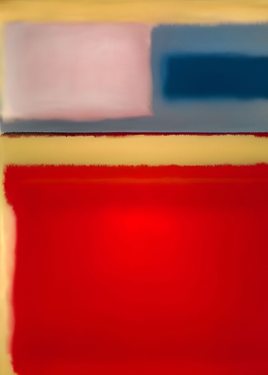 'Colorfields Painting' Poster, picture, metal print, paint by BluePinkPanther | Displate