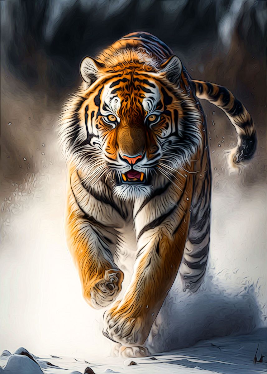 'Tiger' Poster by Tiker Arts | Displate
