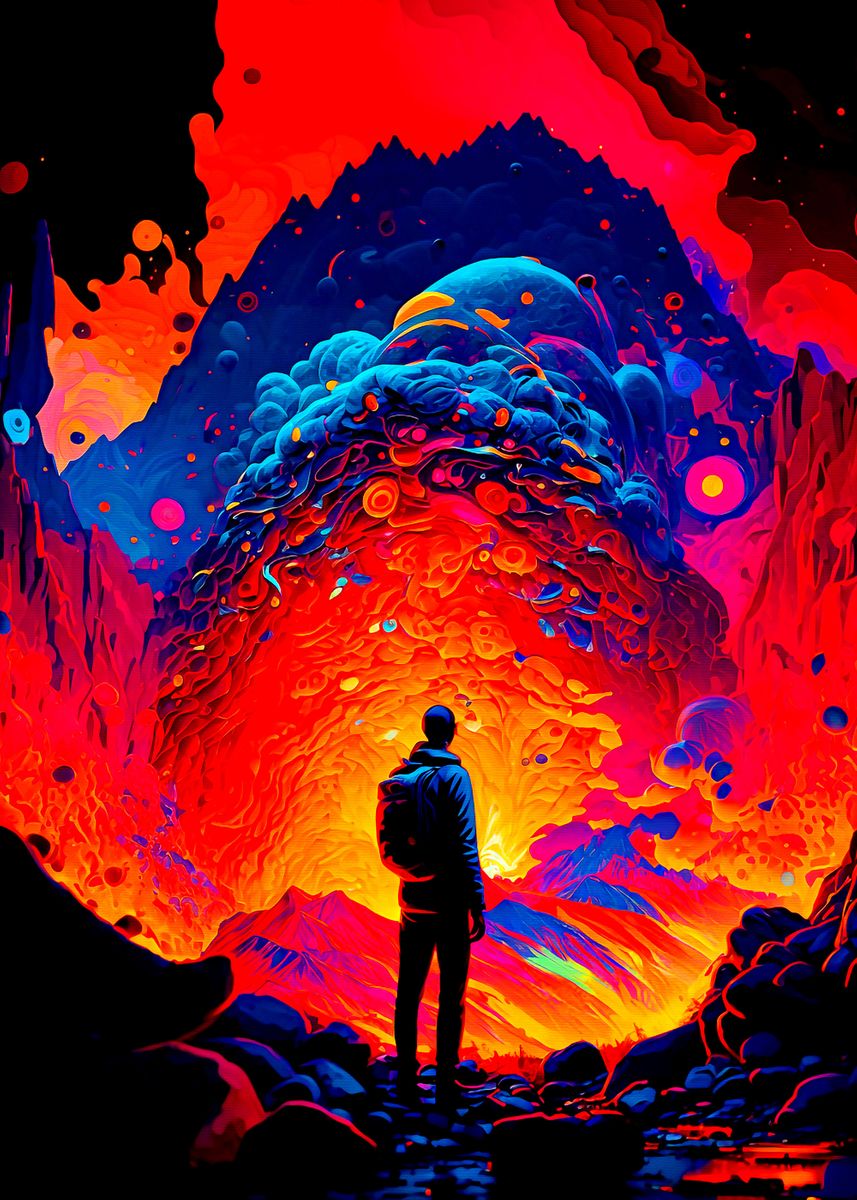 'Colorful Space' Poster by Trani hus | Displate