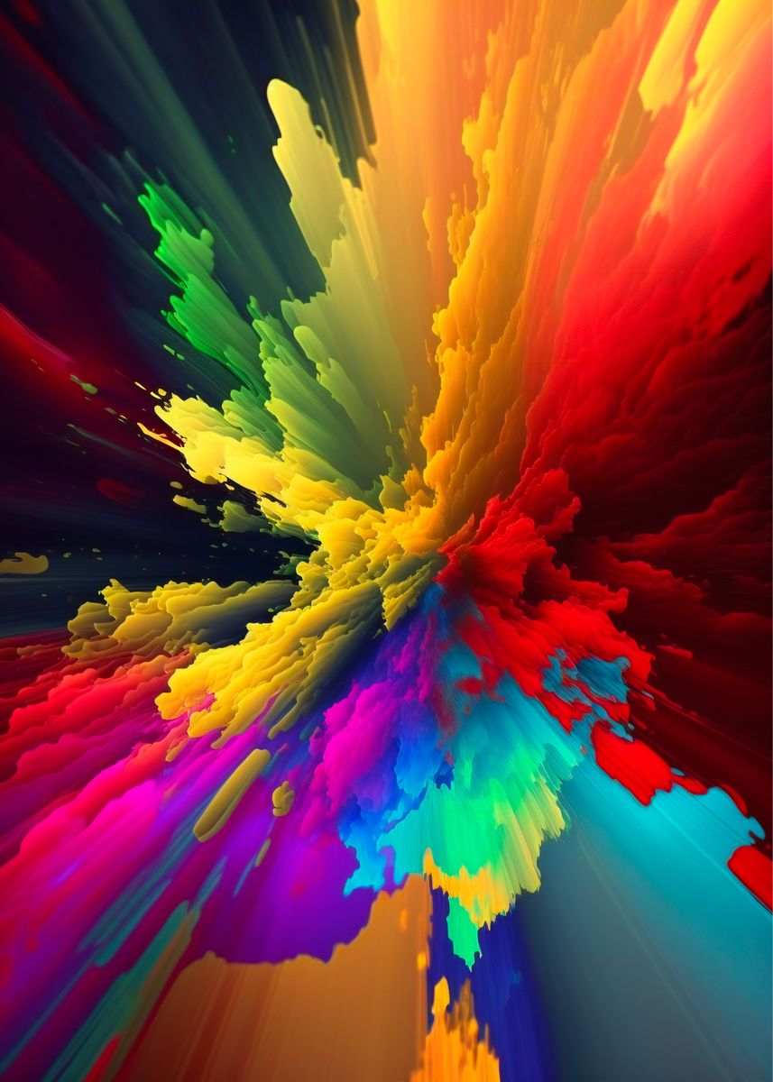 'Chromatic Carousel' Poster, picture, metal print, paint by Sparkls ...