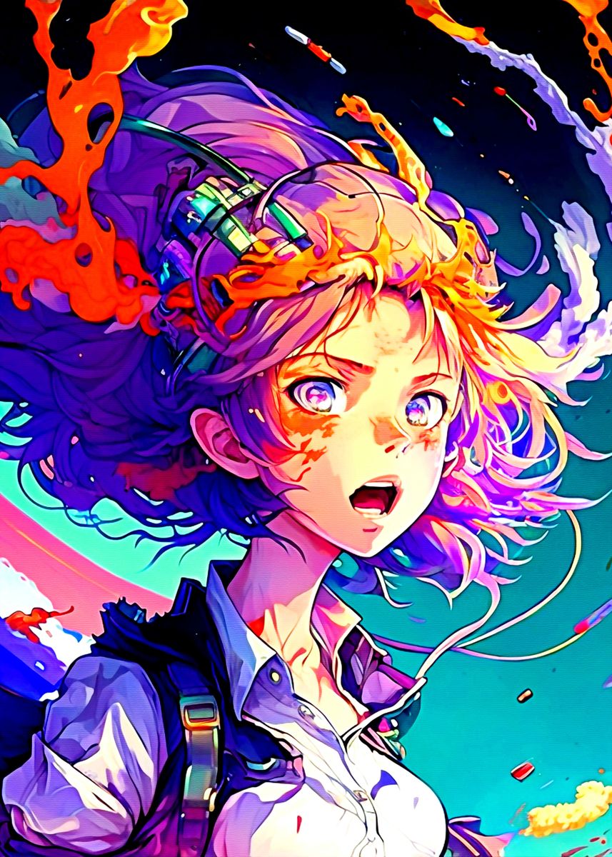 'Anime Girl' Poster by Anteli Hiro | Displate