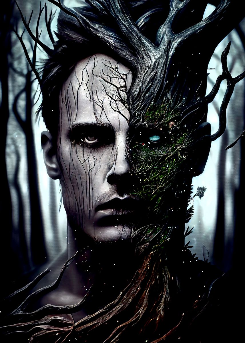 'Fantasy Face' Poster by culinal dual | Displate