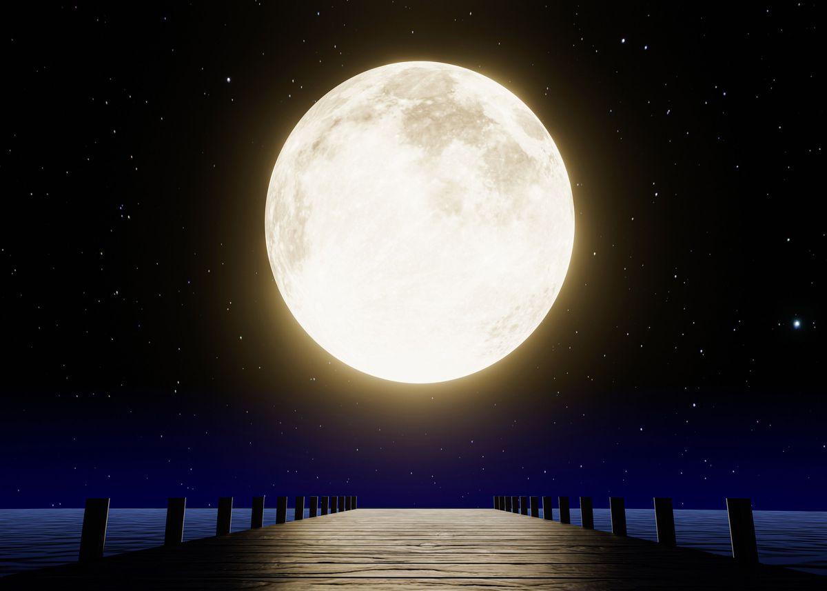 'Moon' Poster by Zoe Rodeheaver | Displate