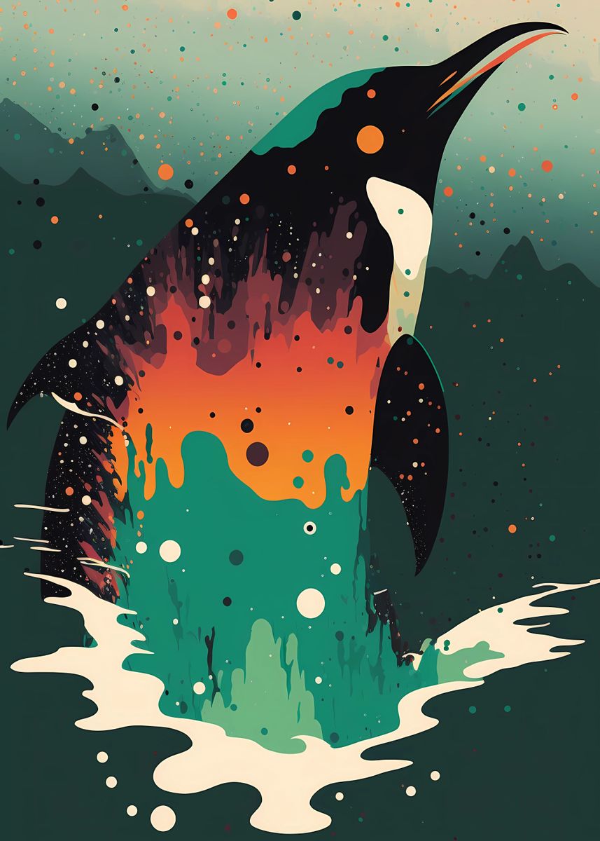 'Wonder Penguin' Poster by Latrisha Studio | Displate