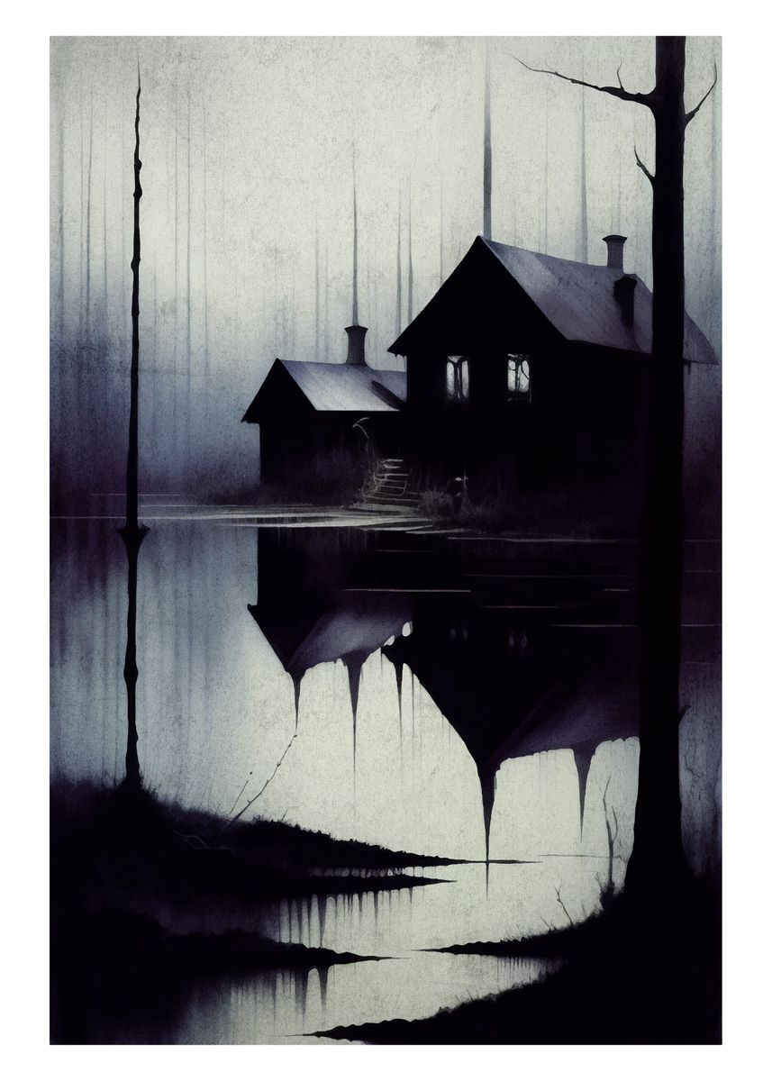 'house' Poster, picture, metal print, paint by JURUTENX STD | Displate