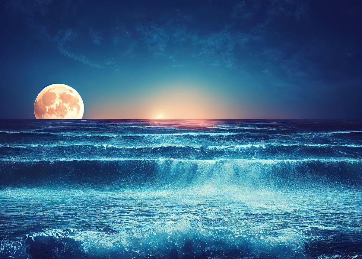 'Moon' Poster by Zoe Rodeheaver | Displate