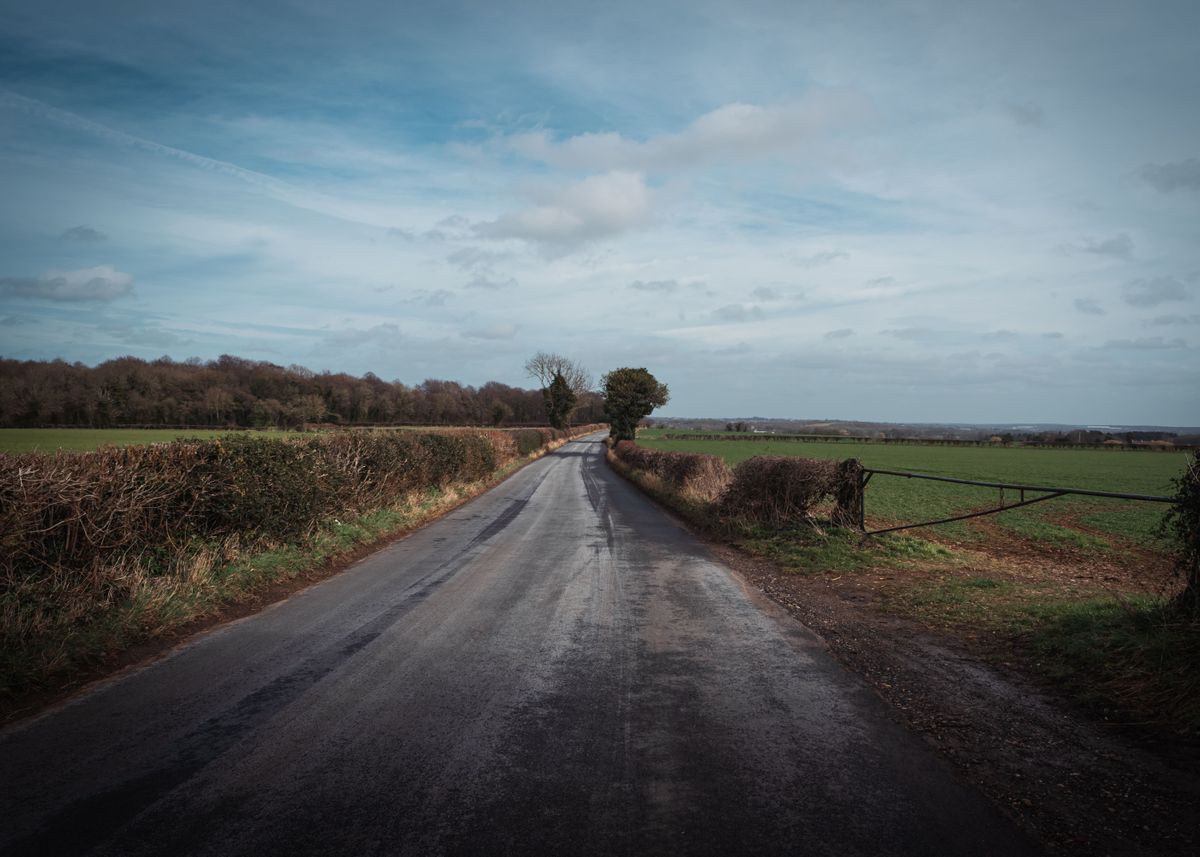 'Long Country Road' Poster by Nathan Taylor | Displate