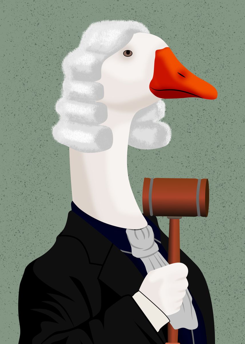 'duck of judge' Poster, picture, metal print, paint by best art moshper ...