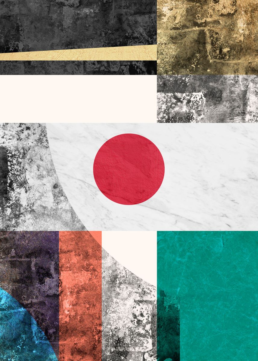 'Collage A8' Poster, picture, metal print, paint by Vitor Costa | Displate