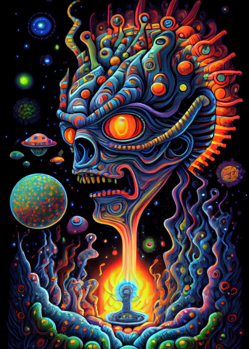 'Multi Dimensional Being 14' Poster, picture, metal print, paint by ...