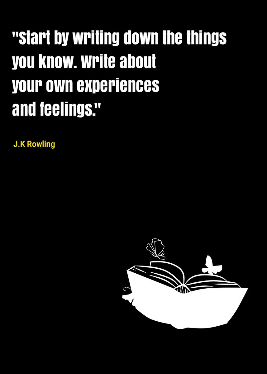 'Jk Rowling Quotes' Poster by Angela Kawai | Displate
