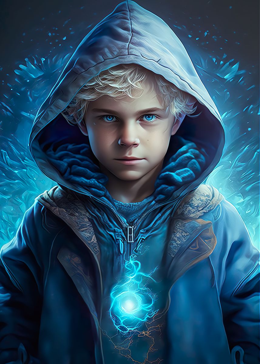 'Magical Anime Boy' Poster, picture, metal print, paint by ...