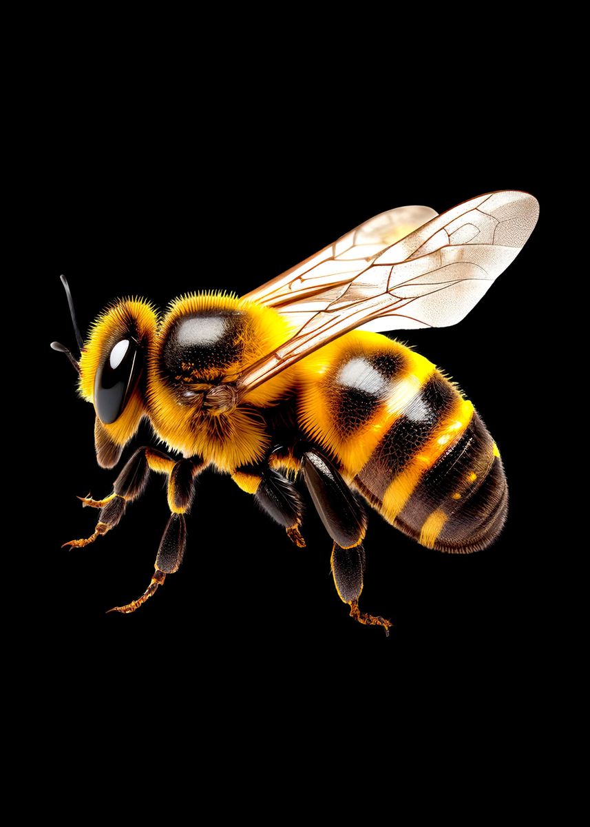 'Bee Beekeeper Bees Biene' Poster, picture, metal print, paint by ...