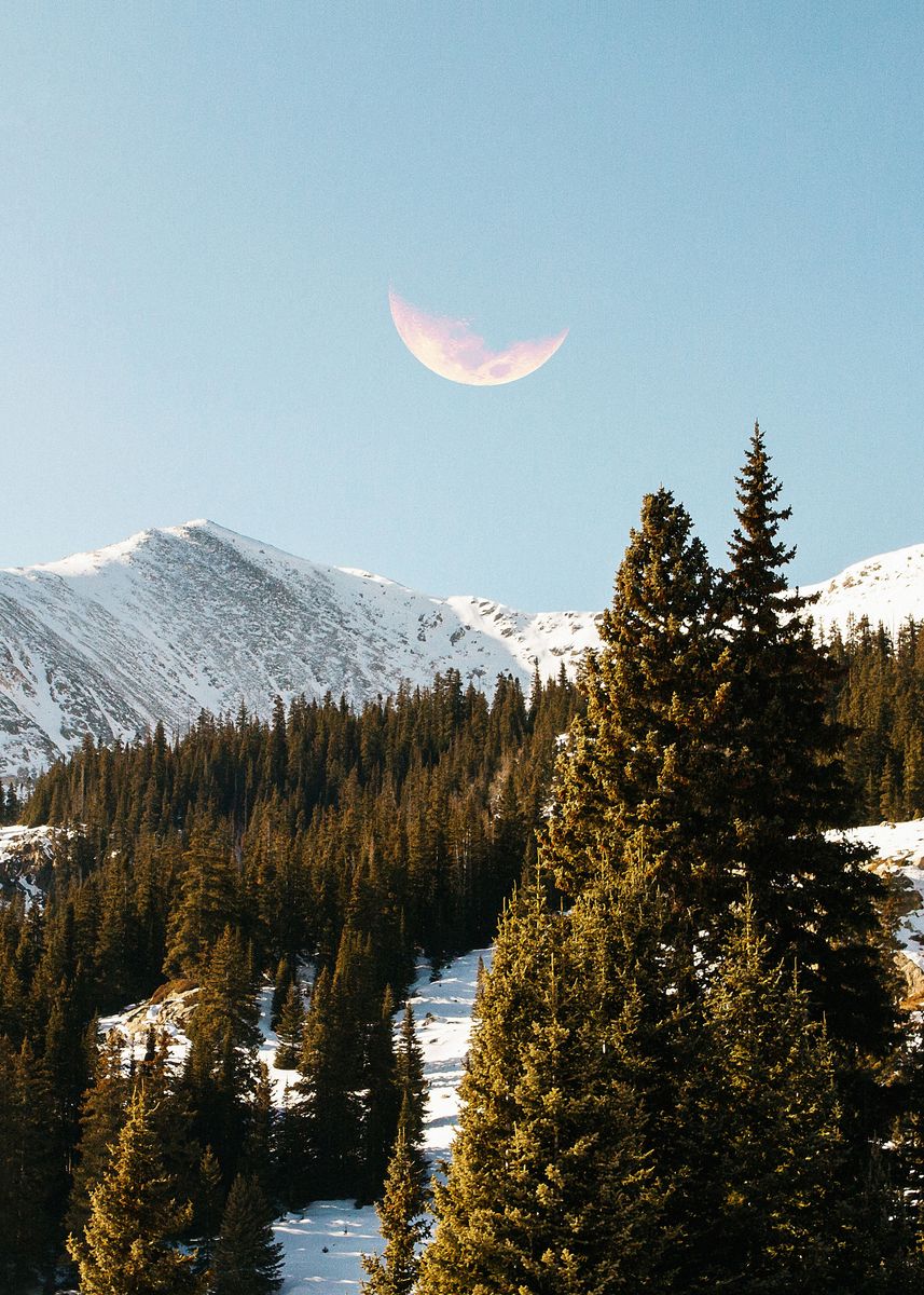 'Daylight Moon' Poster by Uma Gokhale | Displate