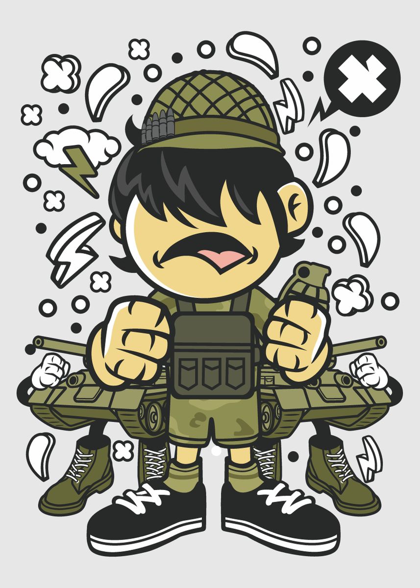 'Cartoon Illustration 430' Poster, picture, metal print, paint by Aloke ...