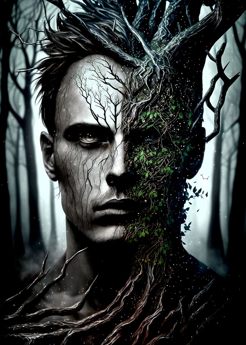 'Fantasy Face' Poster by culinal dual | Displate