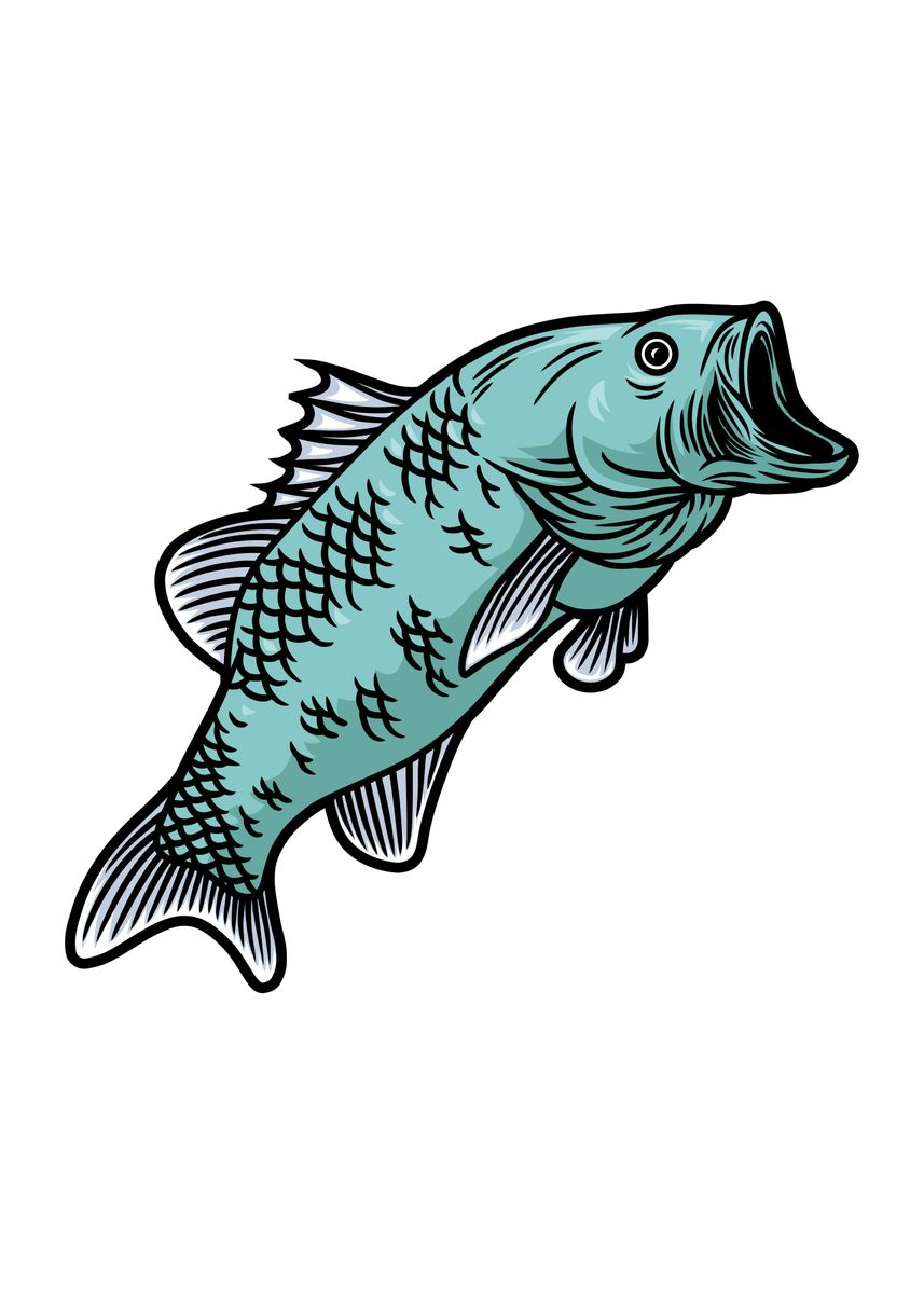 'Fishing 01' Poster, picture, metal print, paint by hendra pratama ...