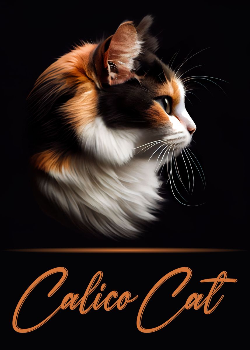 'Calico Cat' Poster by Artistic Paradigms | Displate