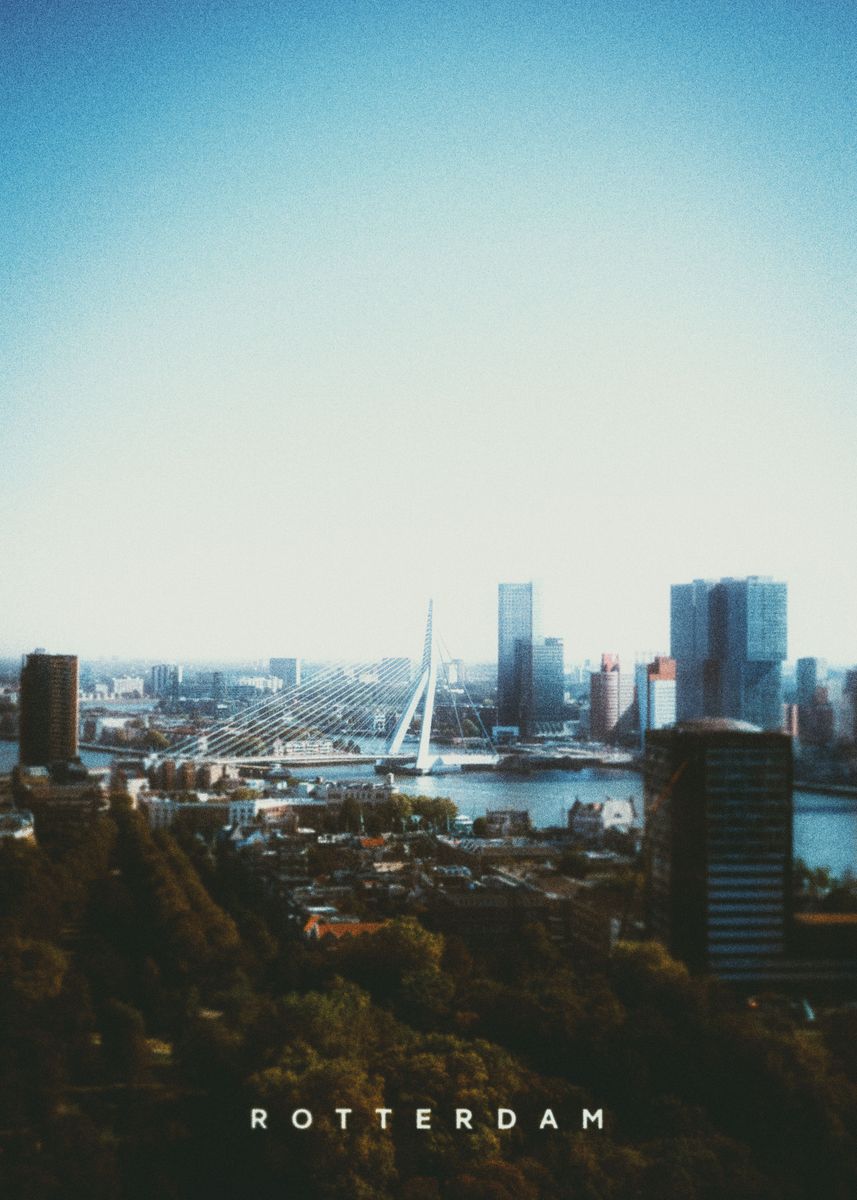 'Rotterdam' Poster, picture, metal print, paint by Visitify | Displate