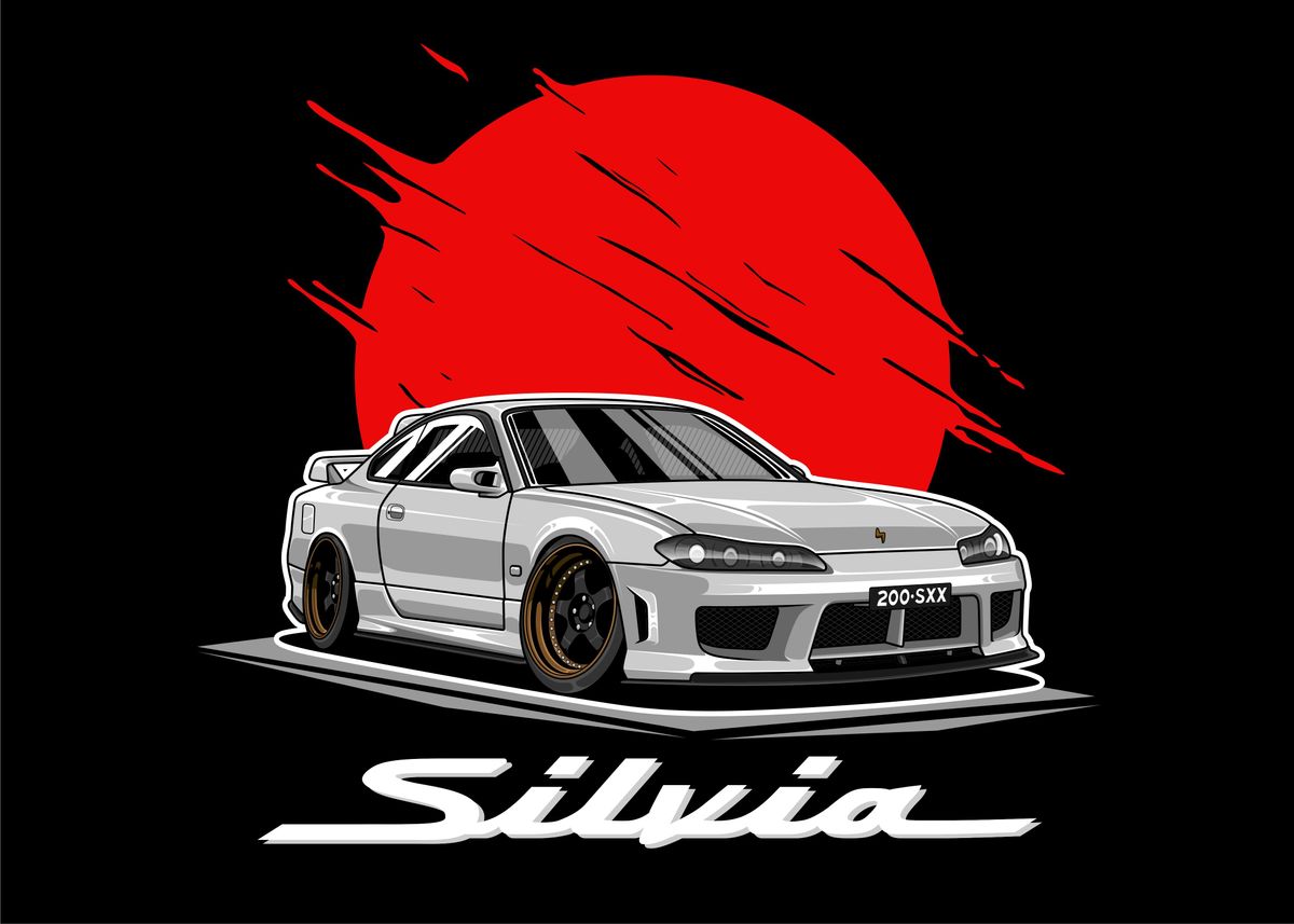 'Nissan Sylvia S15 200SX' Poster by Heru Kurniawan | Displate