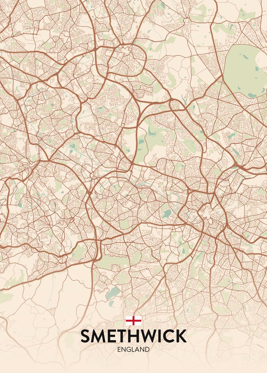 'Smethwick UK' Poster, picture, metal print, paint by IMR Designs ...