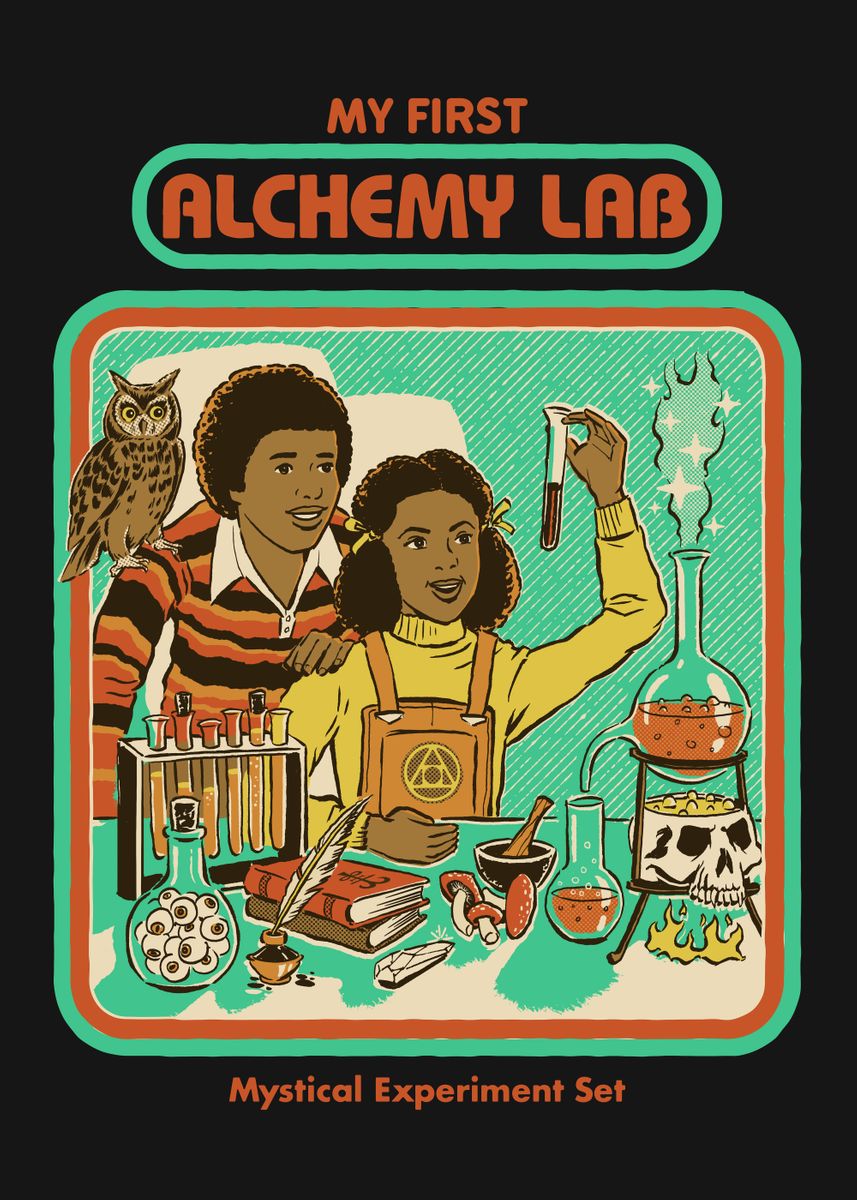 'My First Alchemy Lab' Poster, picture, metal print, paint by Steven ...
