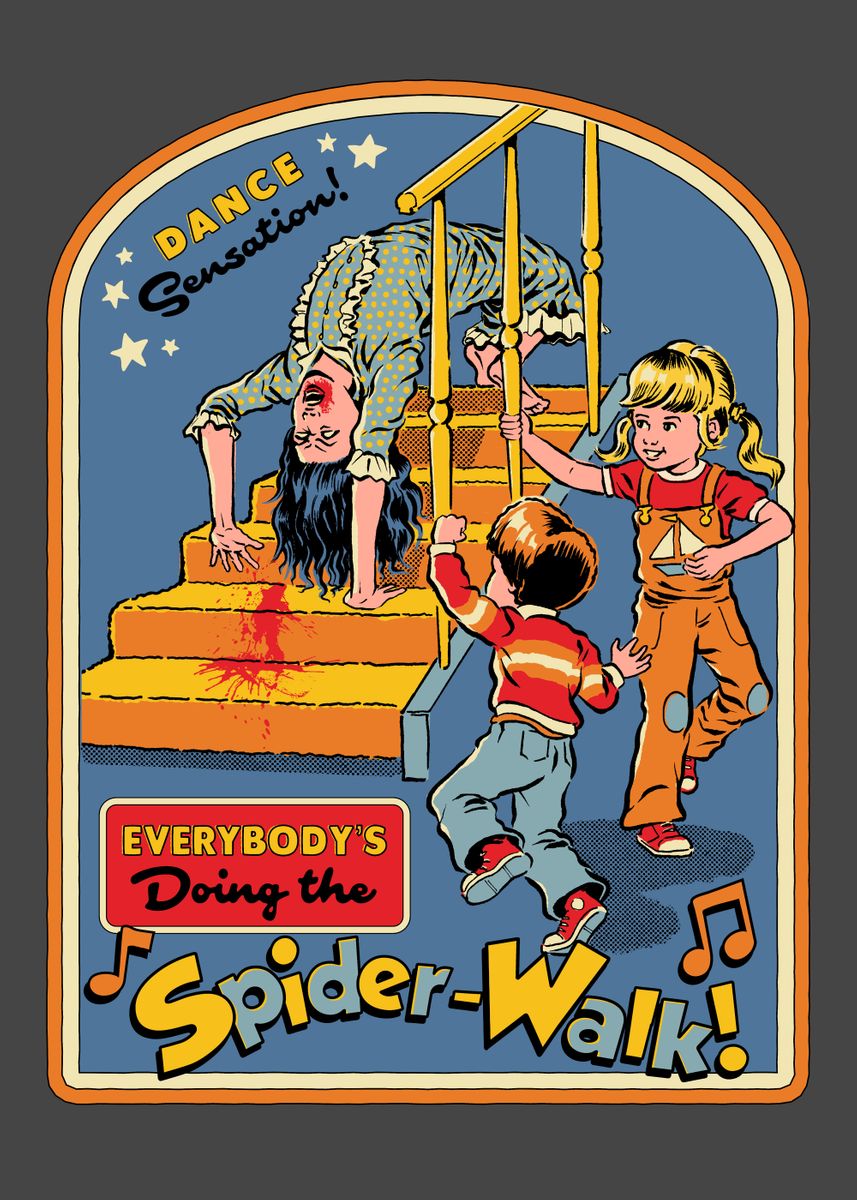 'Spider-walk' Poster, picture, metal print, paint by Steven Rhodes ...