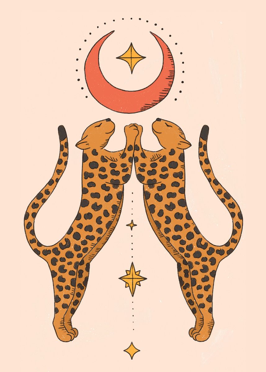 'Spiritual Tiger Oracle ' Poster, picture, metal print, paint by Wyld ...