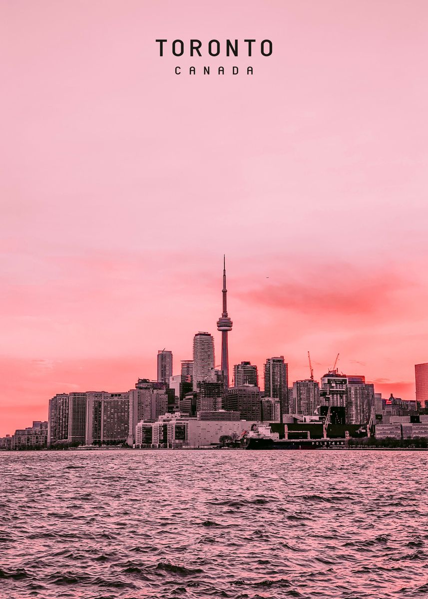 'Toronto ' Poster, picture, metal print, paint by Travel Addict | Displate
