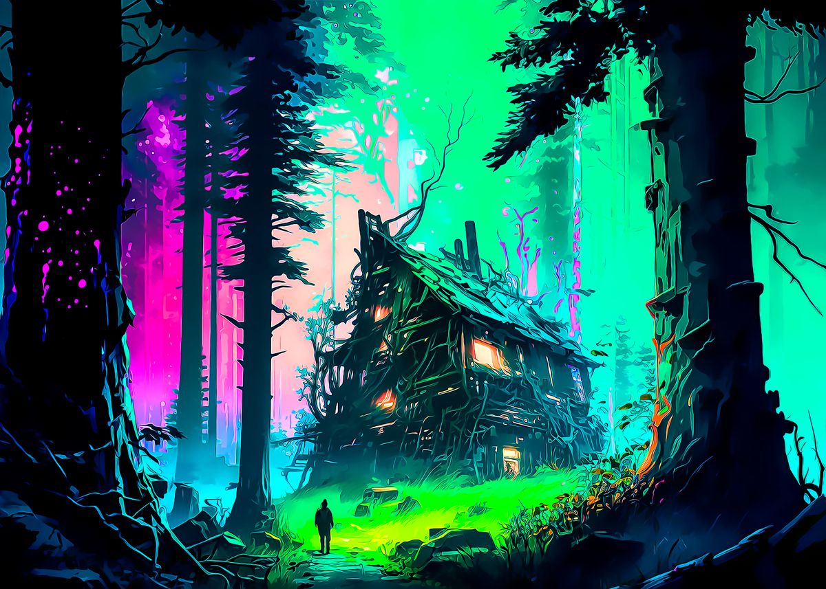 'Colorful Landscape' Poster by Dare Neil | Displate