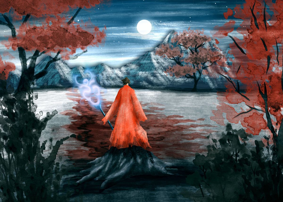 'warrior red' Poster by MrNguyen HaTang | Displate