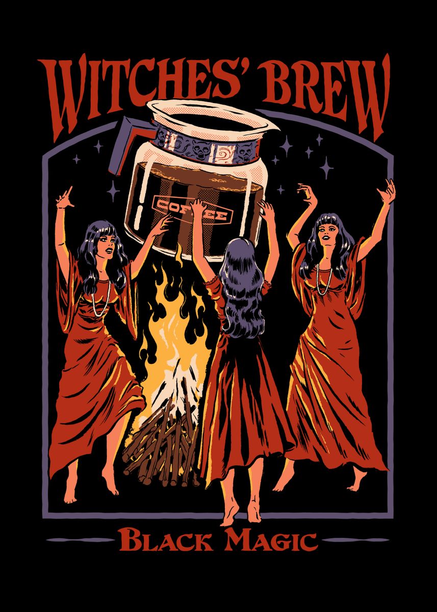 'Witches Brew' Poster, picture, metal print, paint by Steven Rhodes ...
