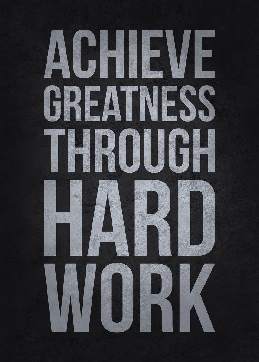 'Achieve Greatness' Poster by CHAN | Displate