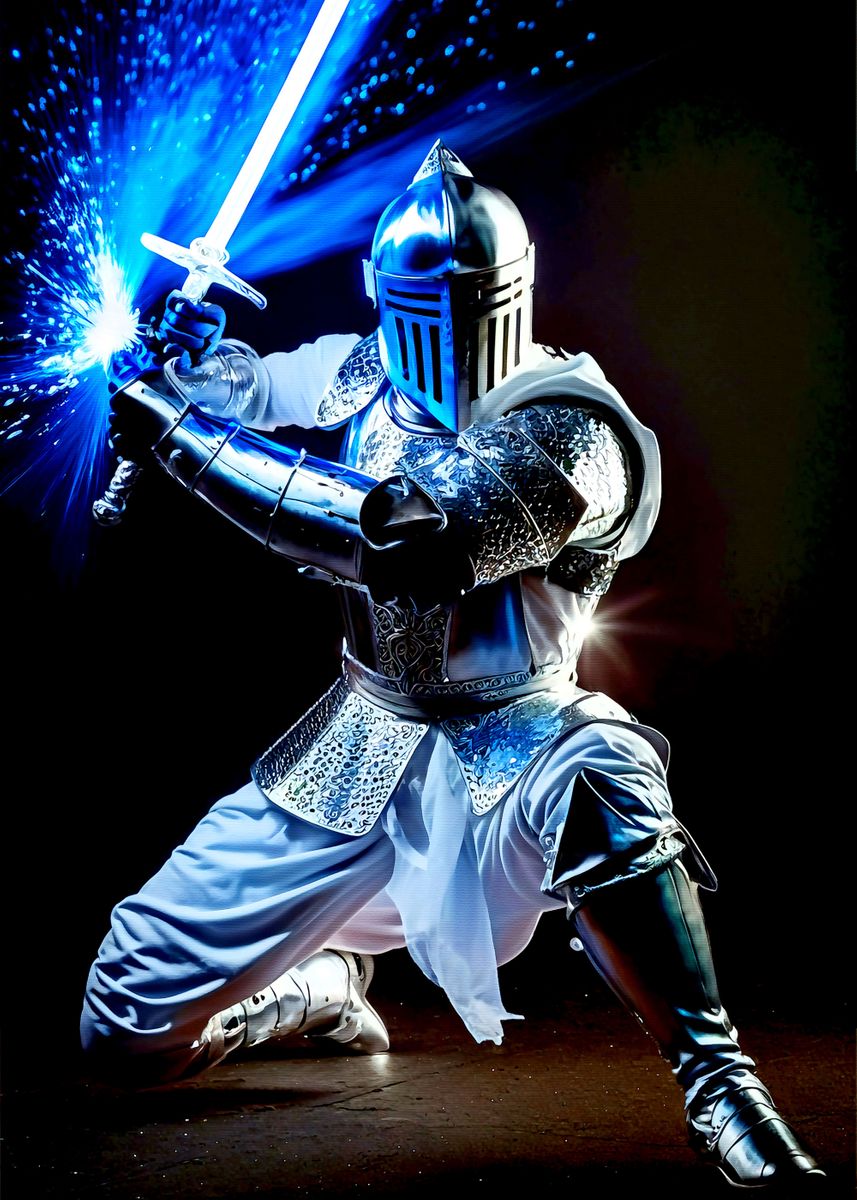 'Knight Fantasy' Poster, picture, metal print, paint by tra avis | Displate