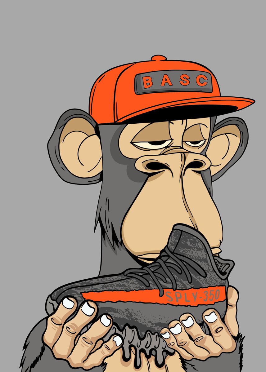 'Hype ape ' Poster, picture, metal print, paint by Magic Apes | Displate